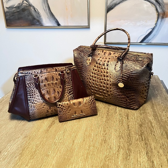 Brahmin | Bags | Brahmin Satchel Wallet Carryall Set | Poshmark